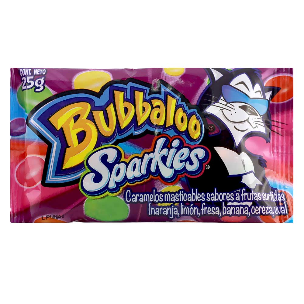 Caramelo Bubbalo Sparkies sabores a frutas surtidas x 25 g - Tiendas ...