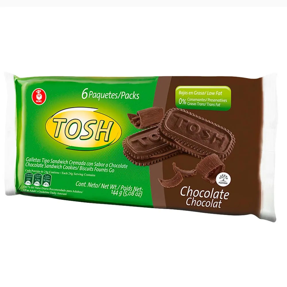Galletas de Chocolate Tosh x 144 g - Tiendas Metro Colombia