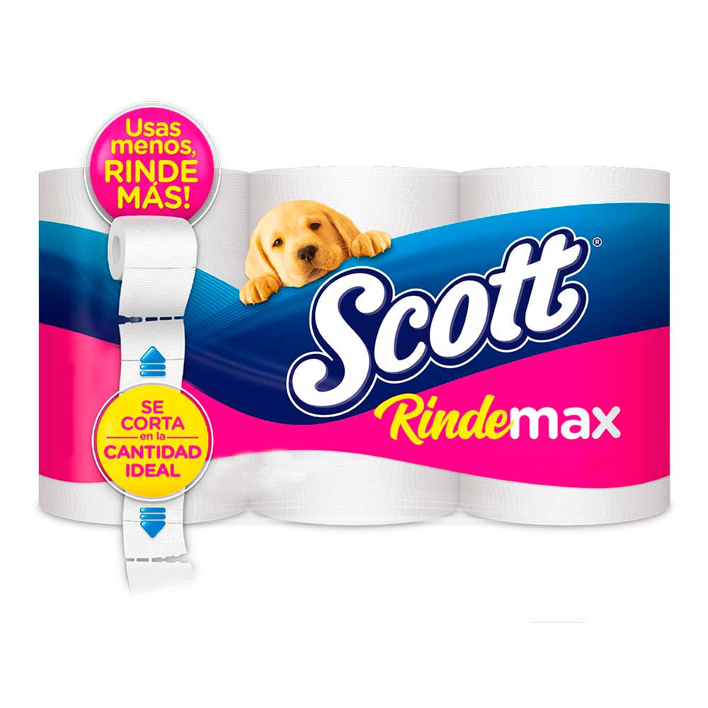 Papel higiénico Scott Rindemax Doble Hoja x 12 - Tiendas Metro Colombia